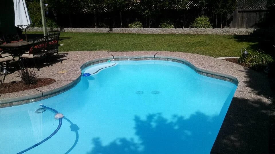 White fiberglass pool color — Advanced Pool Coatings Fiberglass Pool ...