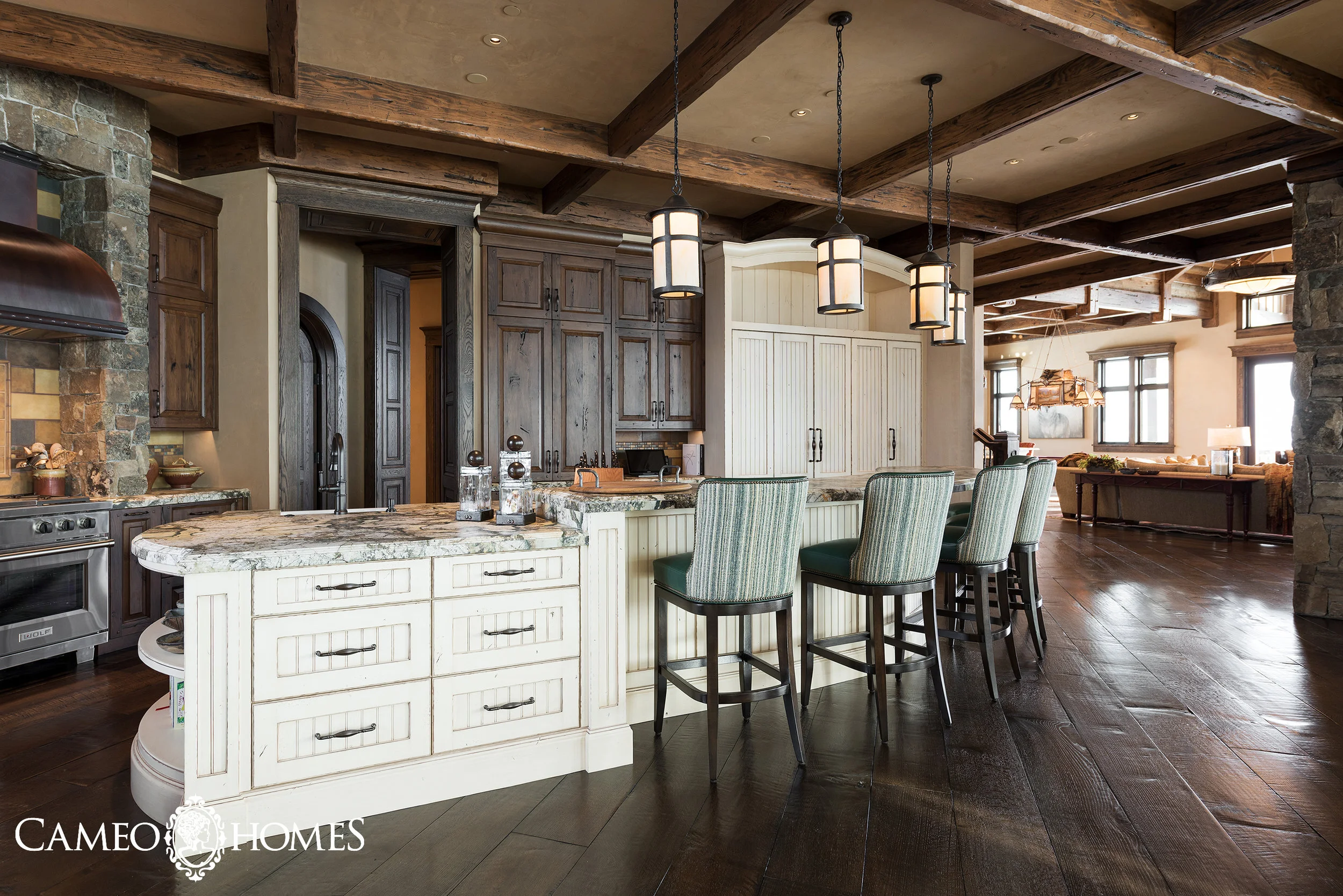 Mountain Rustic Kitchen — CAMEO HOMES