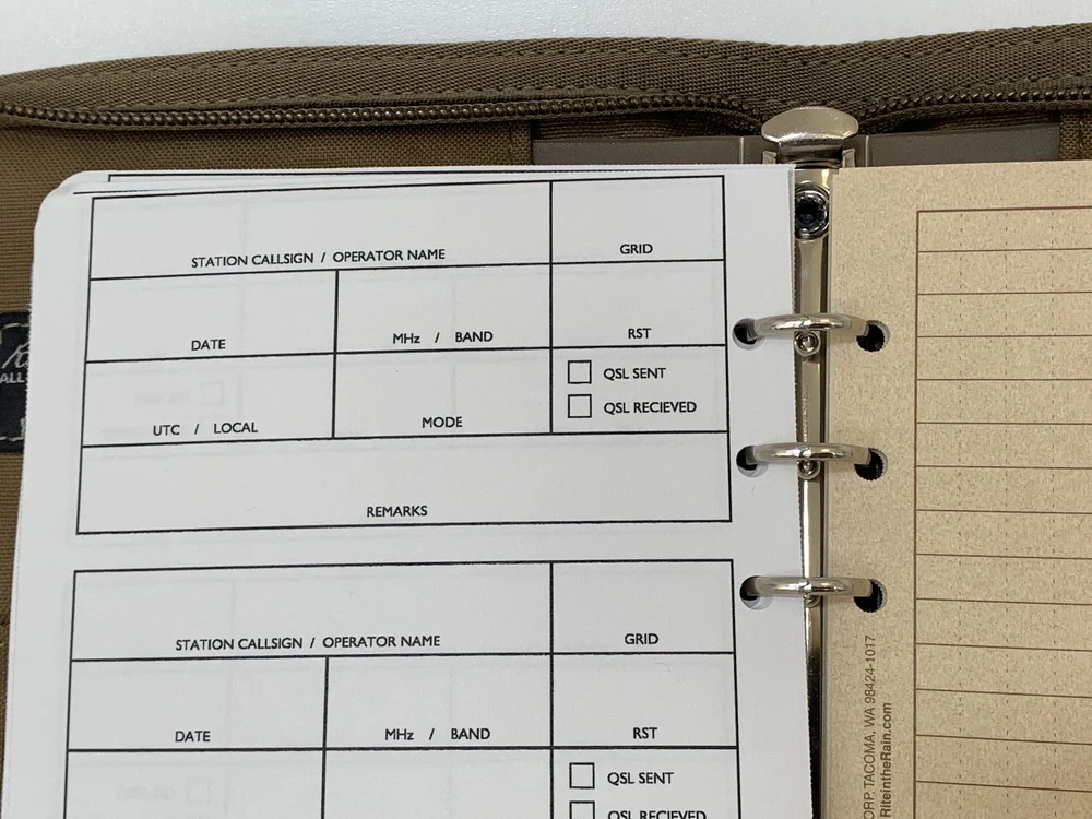 AMP-3 Ham Radio Log Book | Compact Gear for Communication