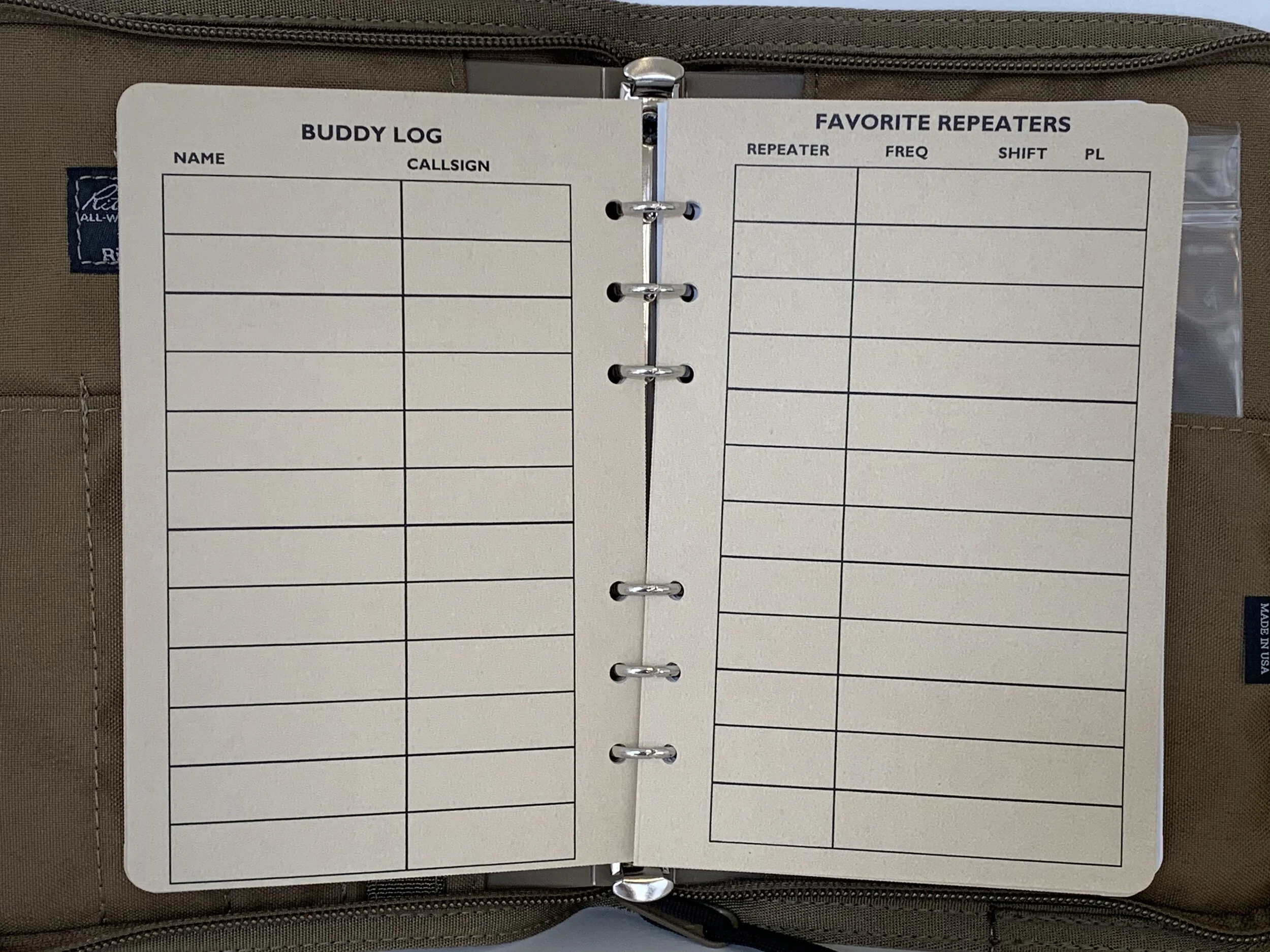 AMP-3 Ham Radio Log Book | Compact Gear for Communication