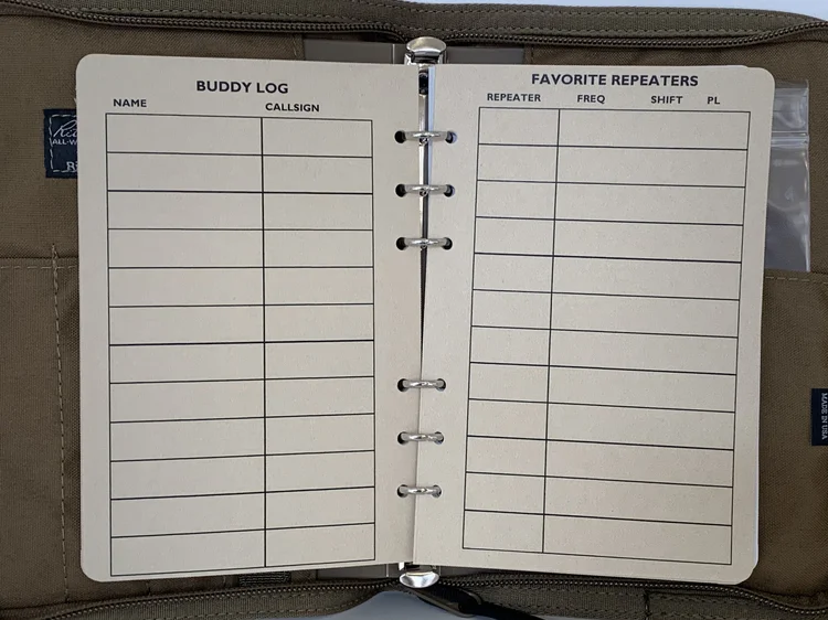 AMP-3 Ham Radio Log Book | Compact Gear for Communication