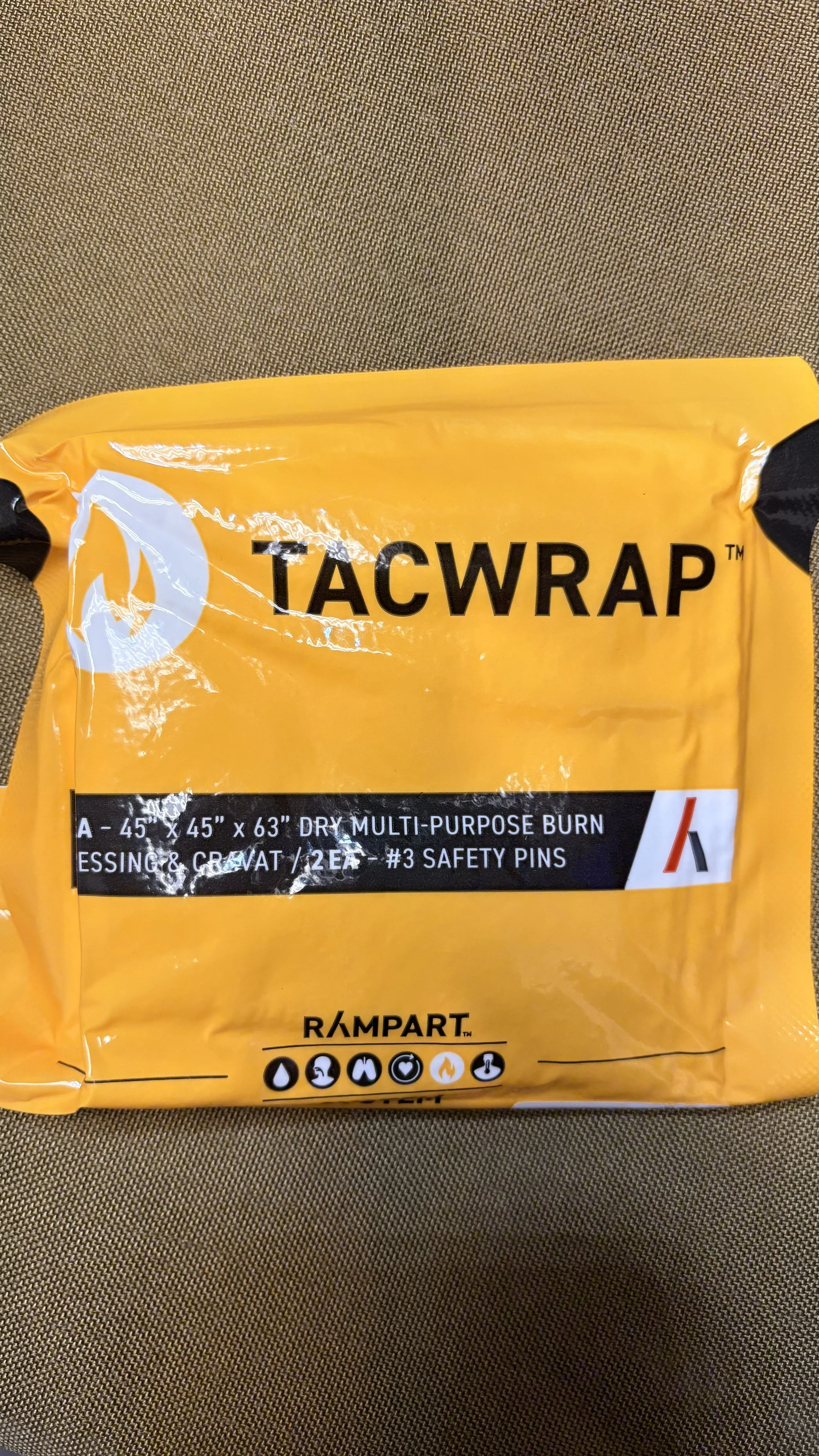 Dry Sterile Burn Dressing Cravat XL | Burn Cravat | AMP-3