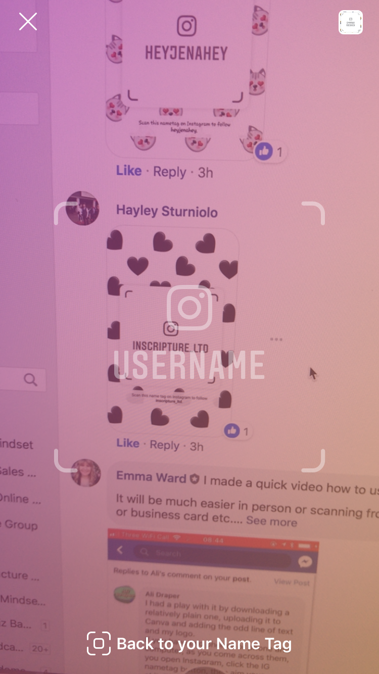 HOW TO USE INSTAGRAM NAME TAGS — Emma Ward - Business Confidence Coaching