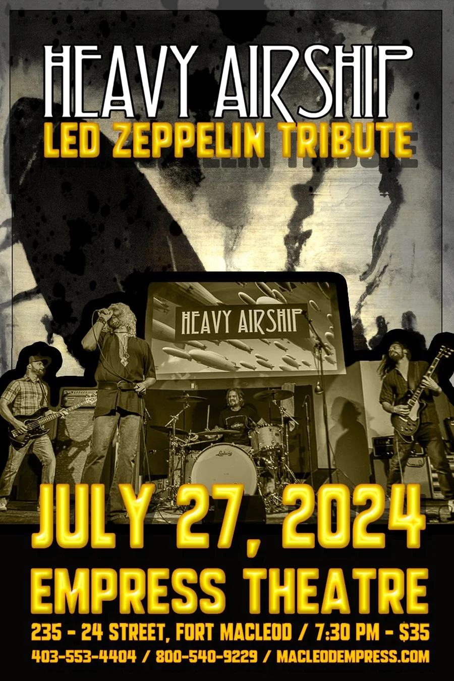 CONCERT: HEAVY AIRSHIP (LED ZEPPELIN TRIBUTE) - July 27, 7:30 PM ...