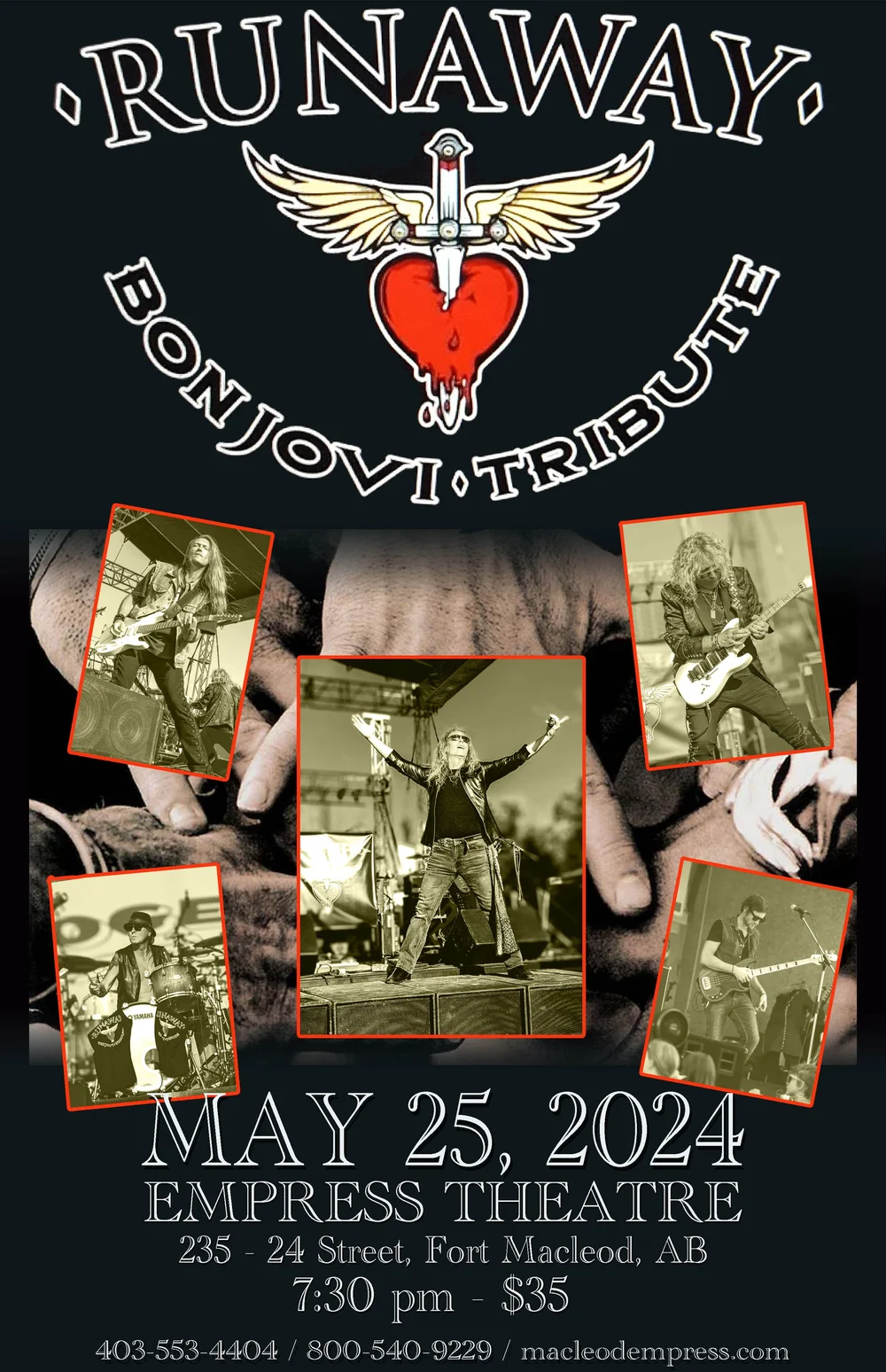 CONCERT: RUNAWAY - BON JOVI TRIBUTE - May 25, 7:30 PM — Empress Theatre
