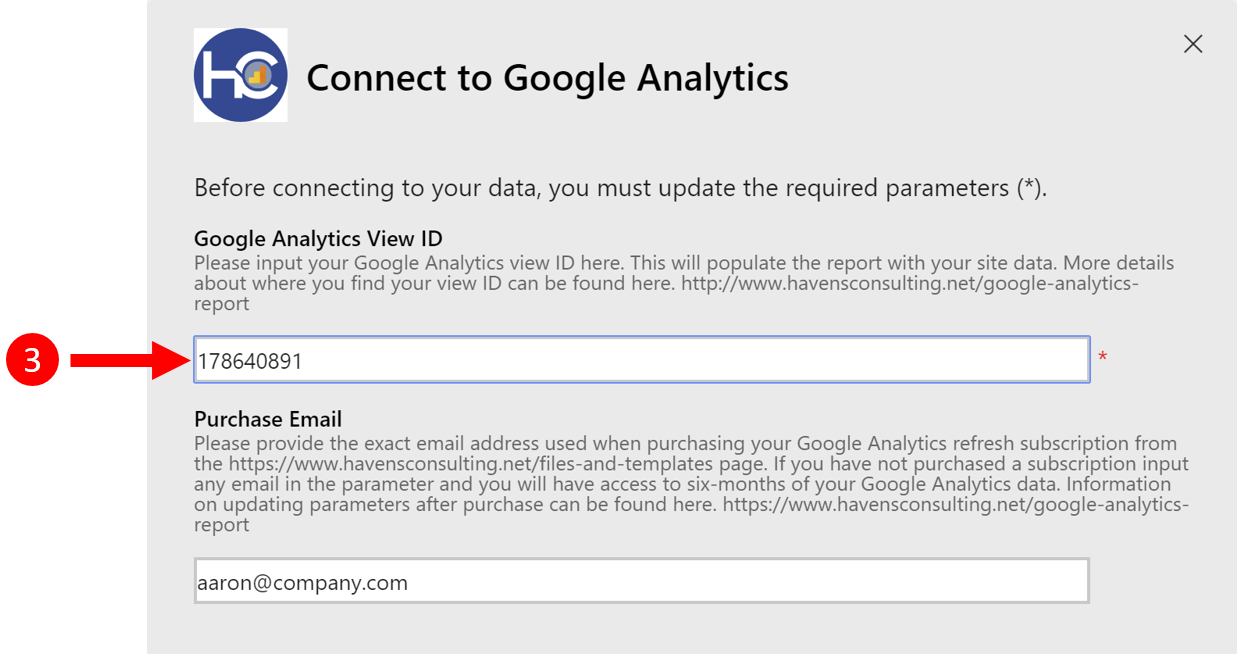 Google Analytics Report — Havens Consulting