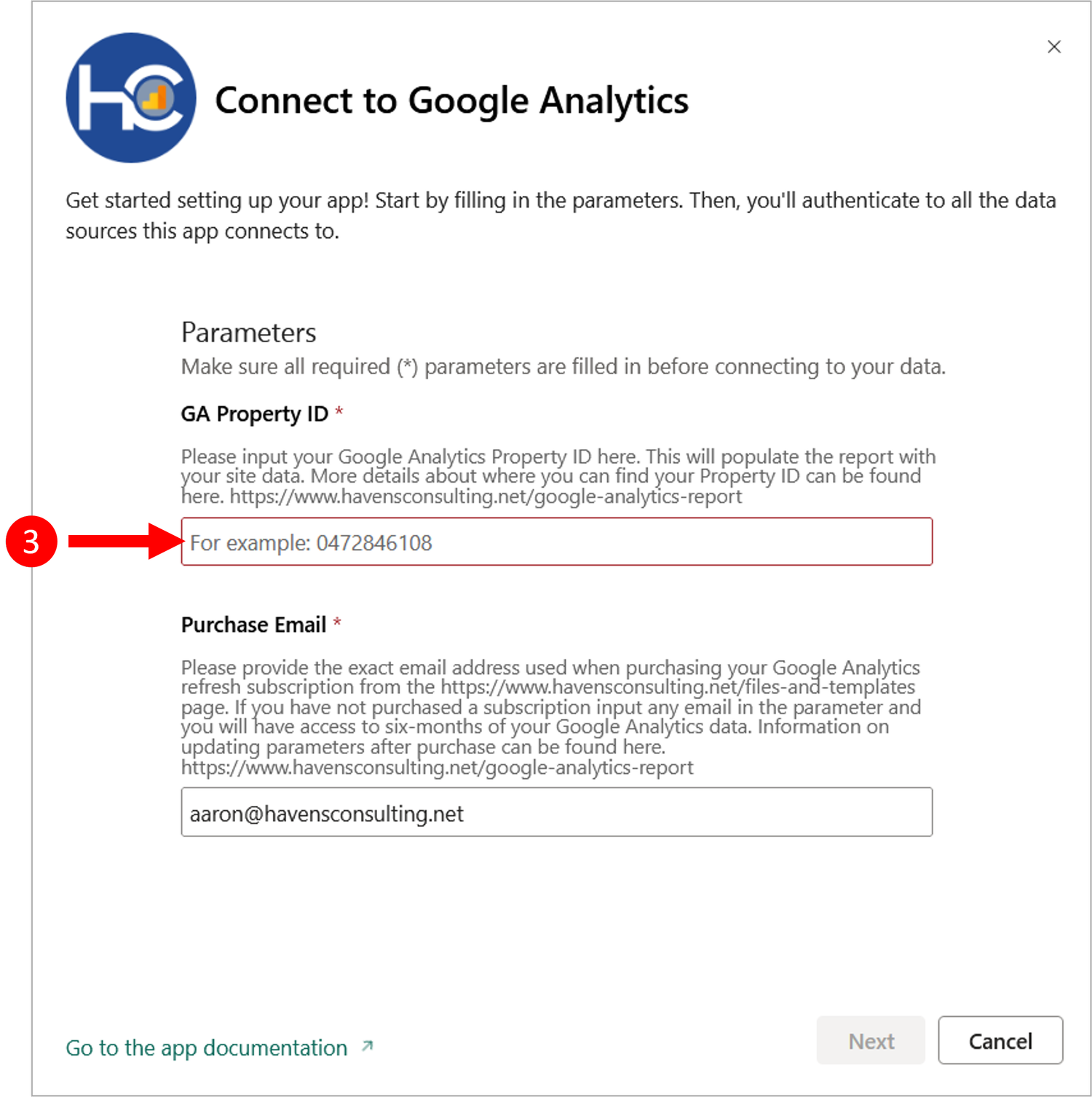 Google Analytics Report — Havens Consulting