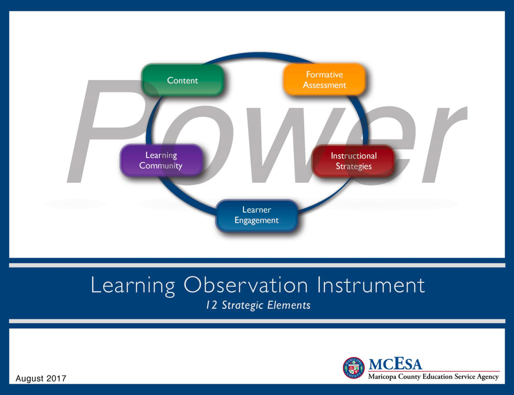 Observation Instruments — Office of Maricopa County School Superintendent