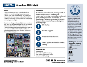 How To: Organize A STEM Night — Office of Maricopa County School ...