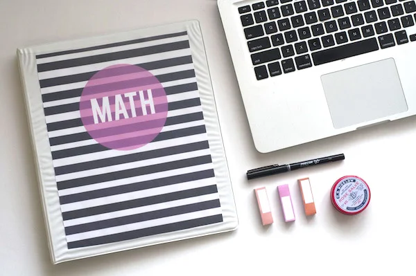Cute Math Binder Covers