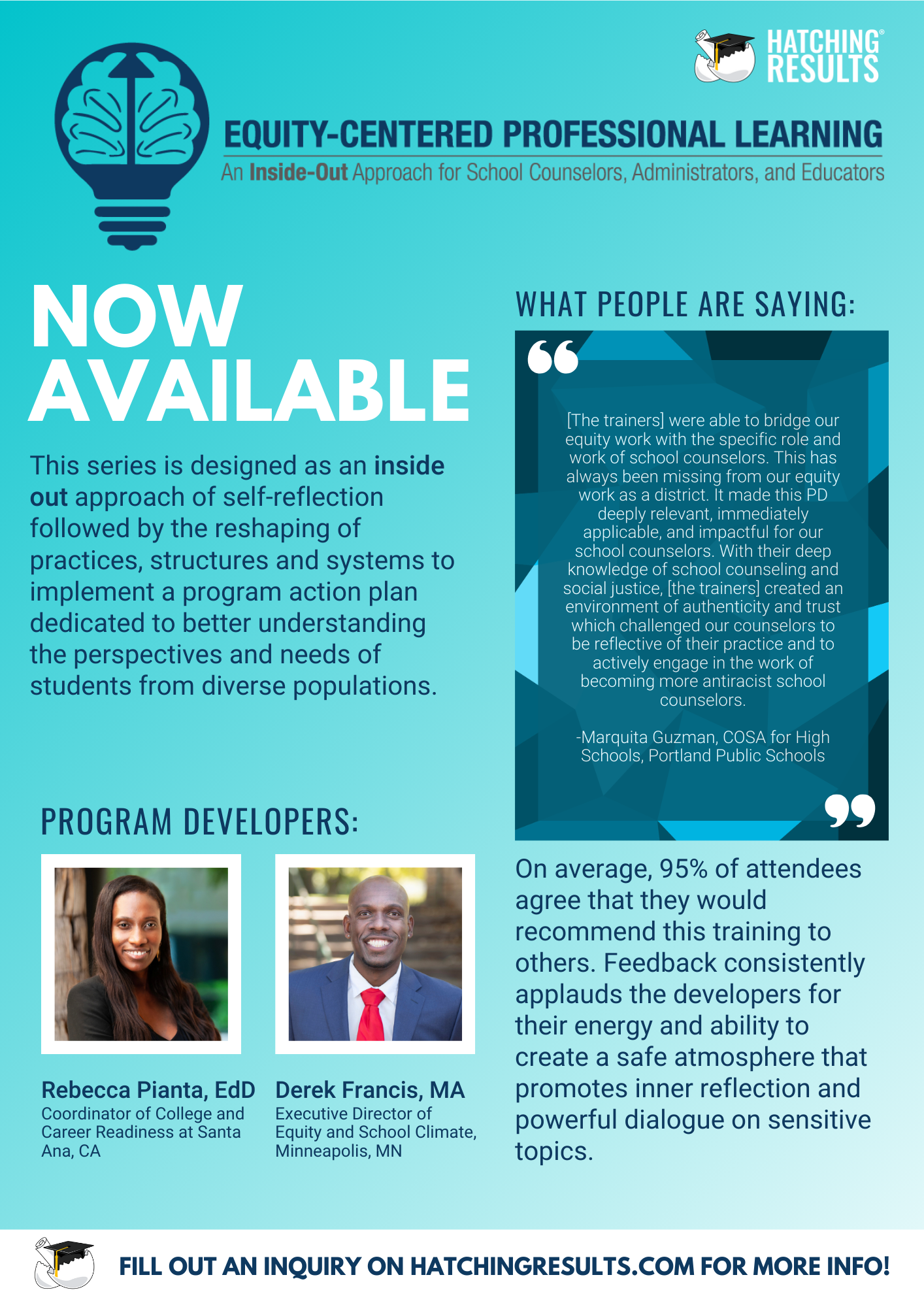 Hatching Results - School Counselor Training