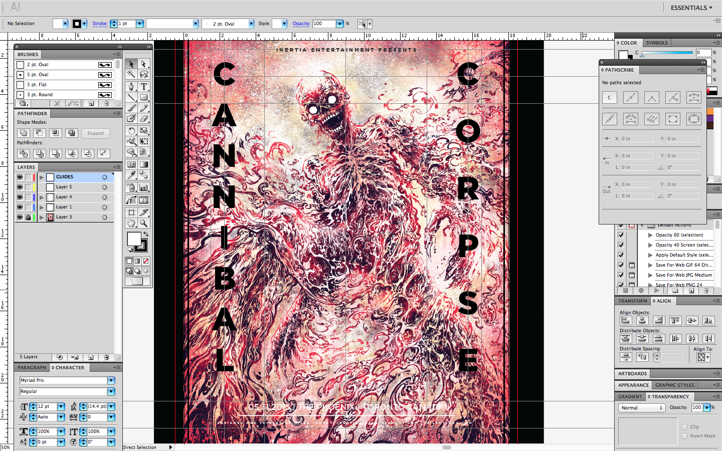 Gig Poster : Cannibal Corpse — Miles Tsang