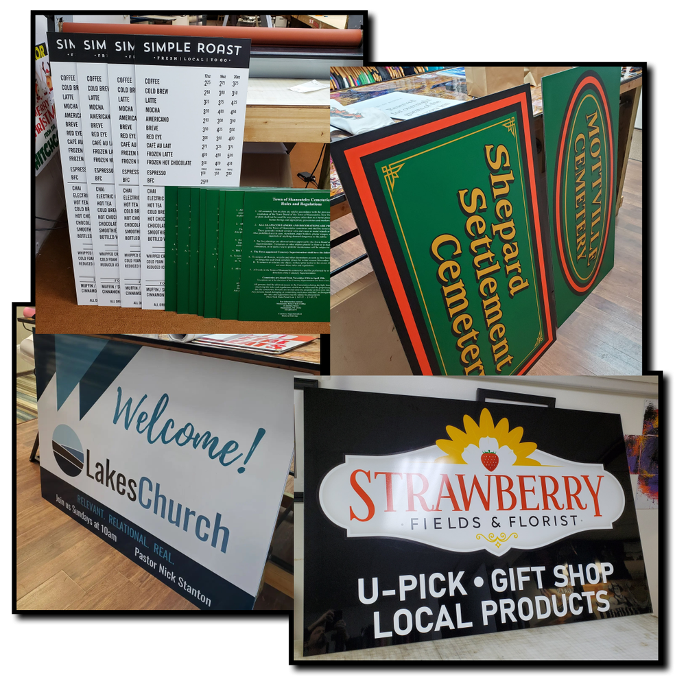 Custom printed Shirts, Signs, Banners and Stickers for Auburn, NY and CNY
