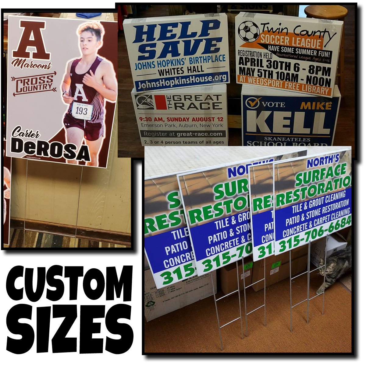 Custom Yard Signs in Auburn NY — Farmboy Graphics