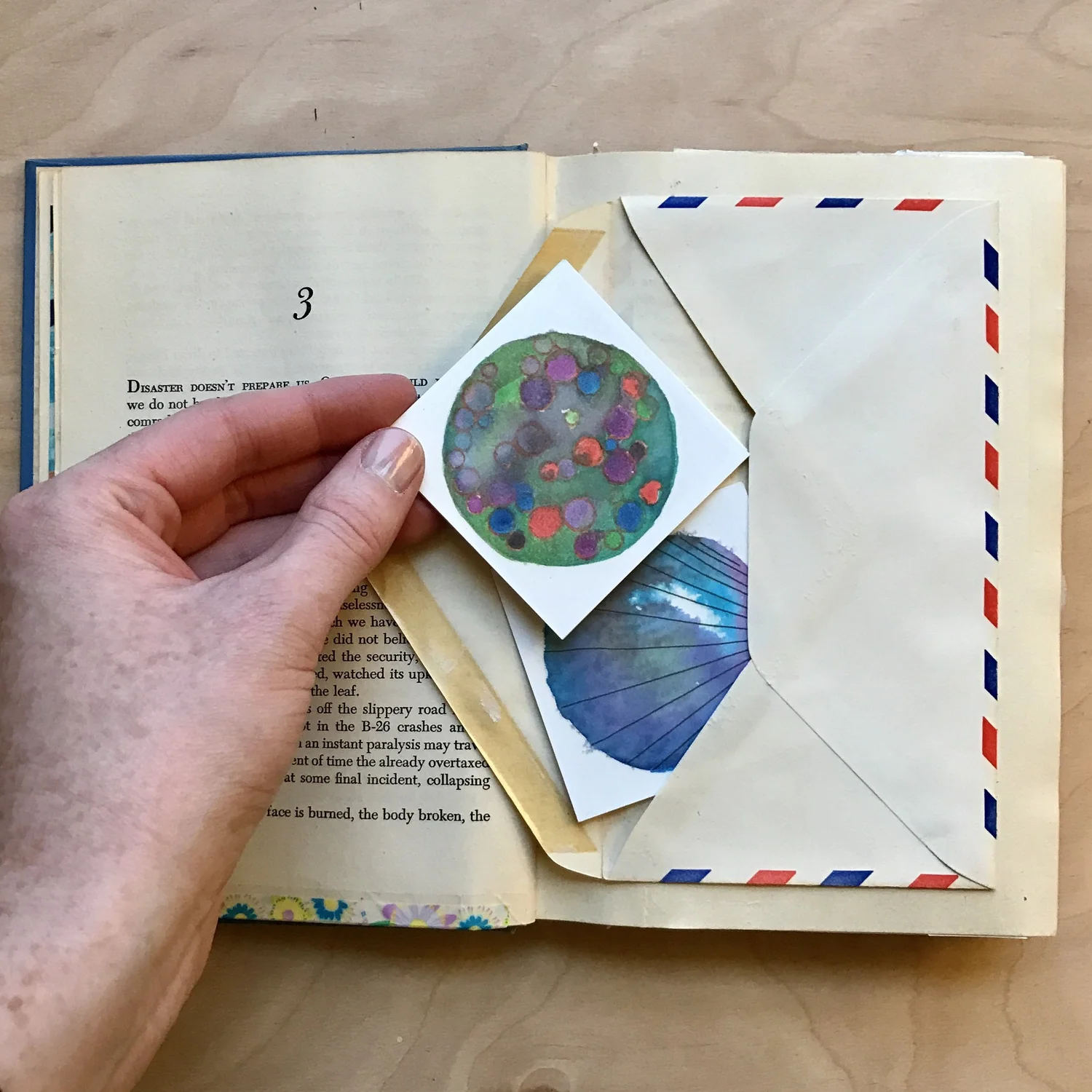 Altered Book Envelope Page — Alexandria Art Therapy, LLC