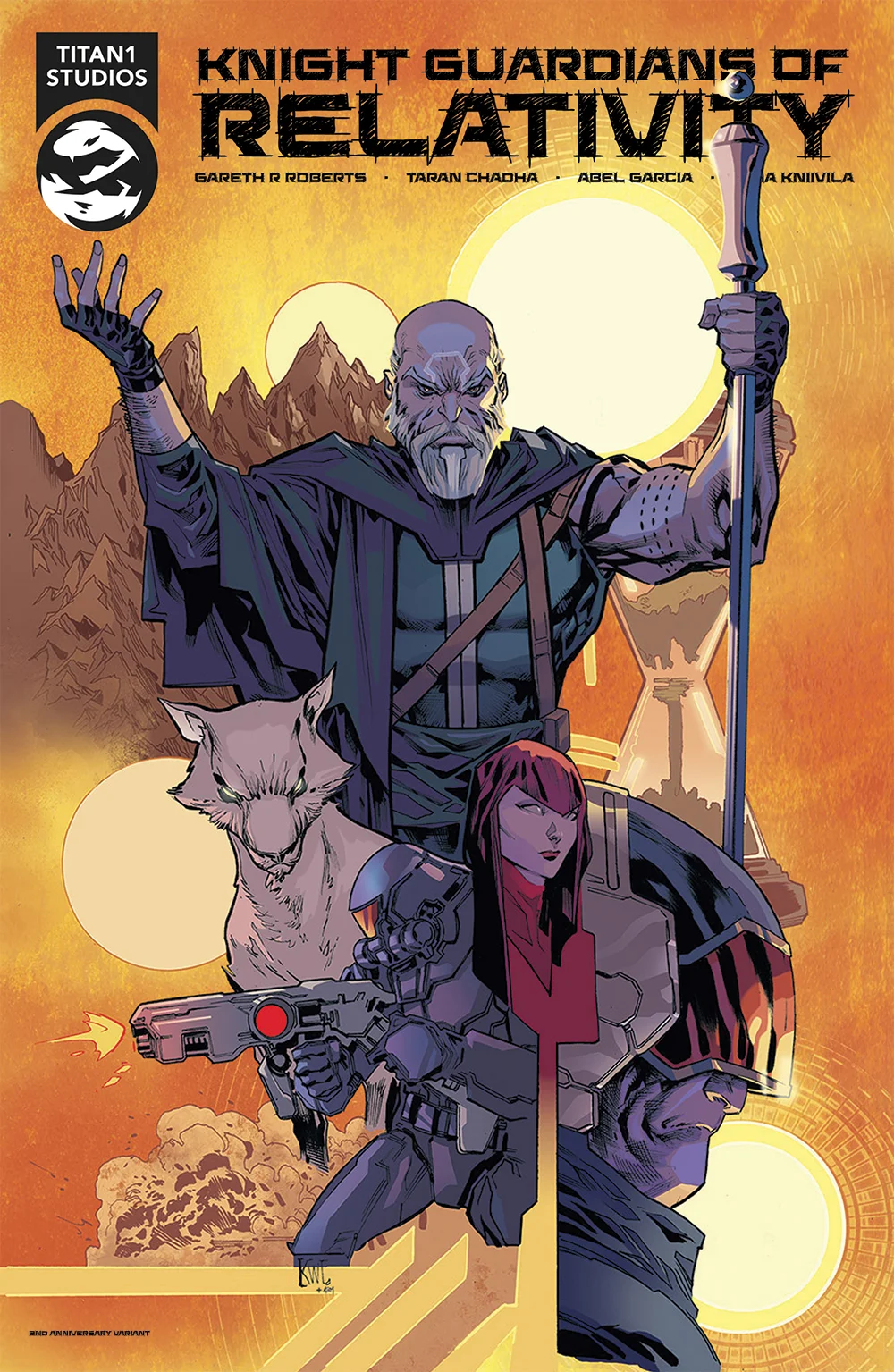 KNIGHT GUARDIANS OF RELATIVITY - 2ND ANNIVERSARY VARIANT COVER ...