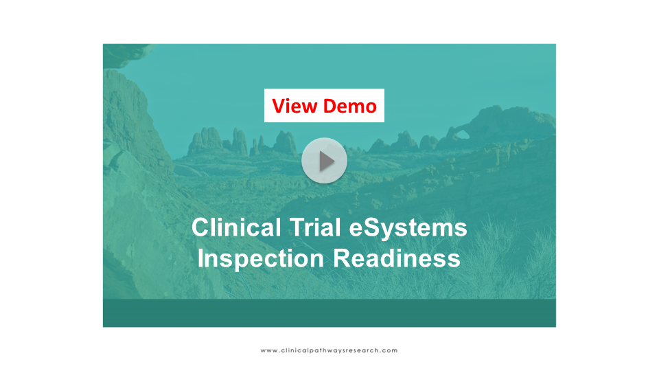 Clinical Trials eSystems Inspection Readiness eLearning Training Course — Clinical Pathways