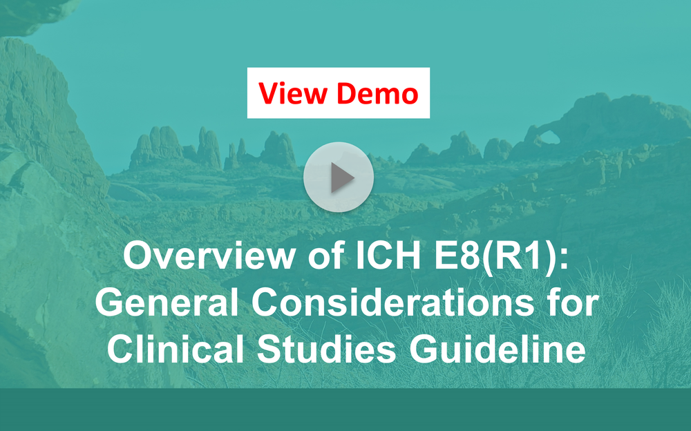 Overview of ICH E8(R1): General Considerations for Clinical Studies ...
