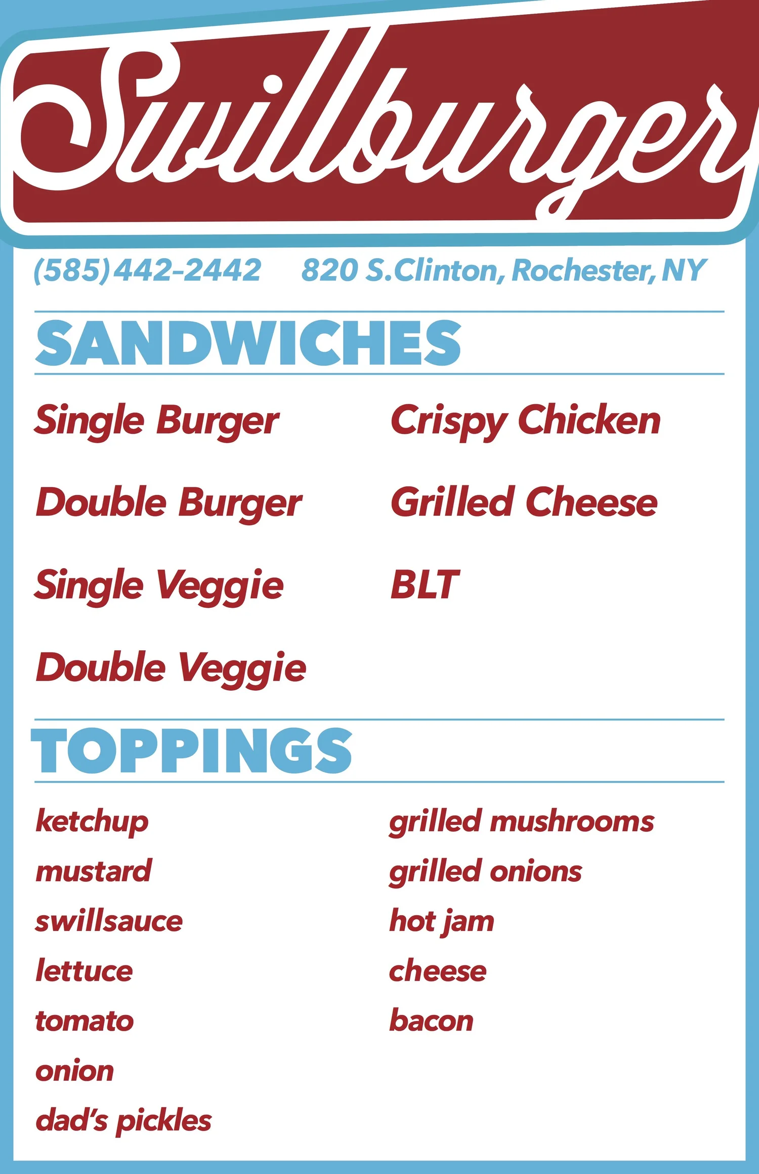 SWILLBURGER — THE PLAYHOUSE // SWILLBURGER