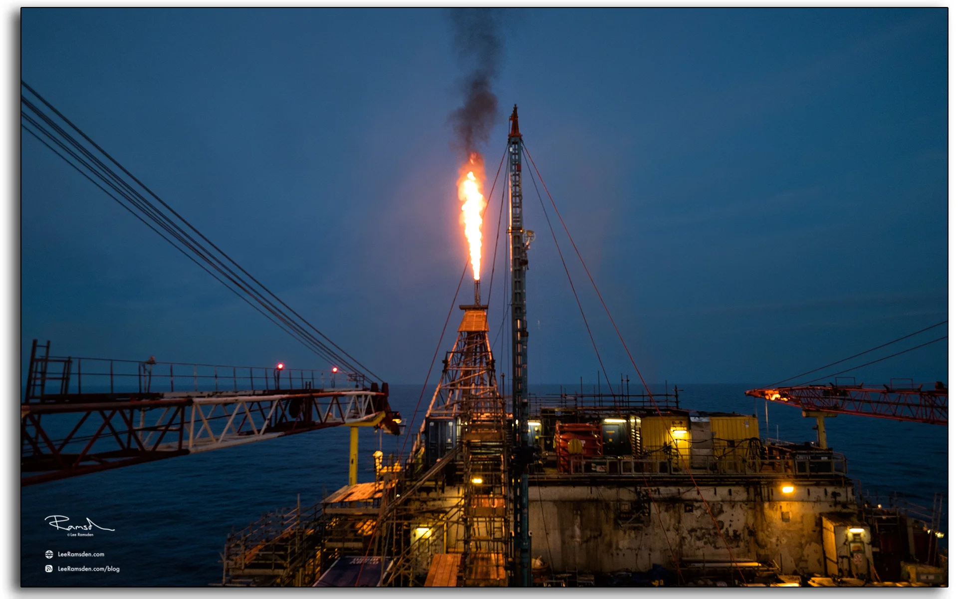 Talisman 40 year old north sea oil rig - Auk — Lee Ramsden