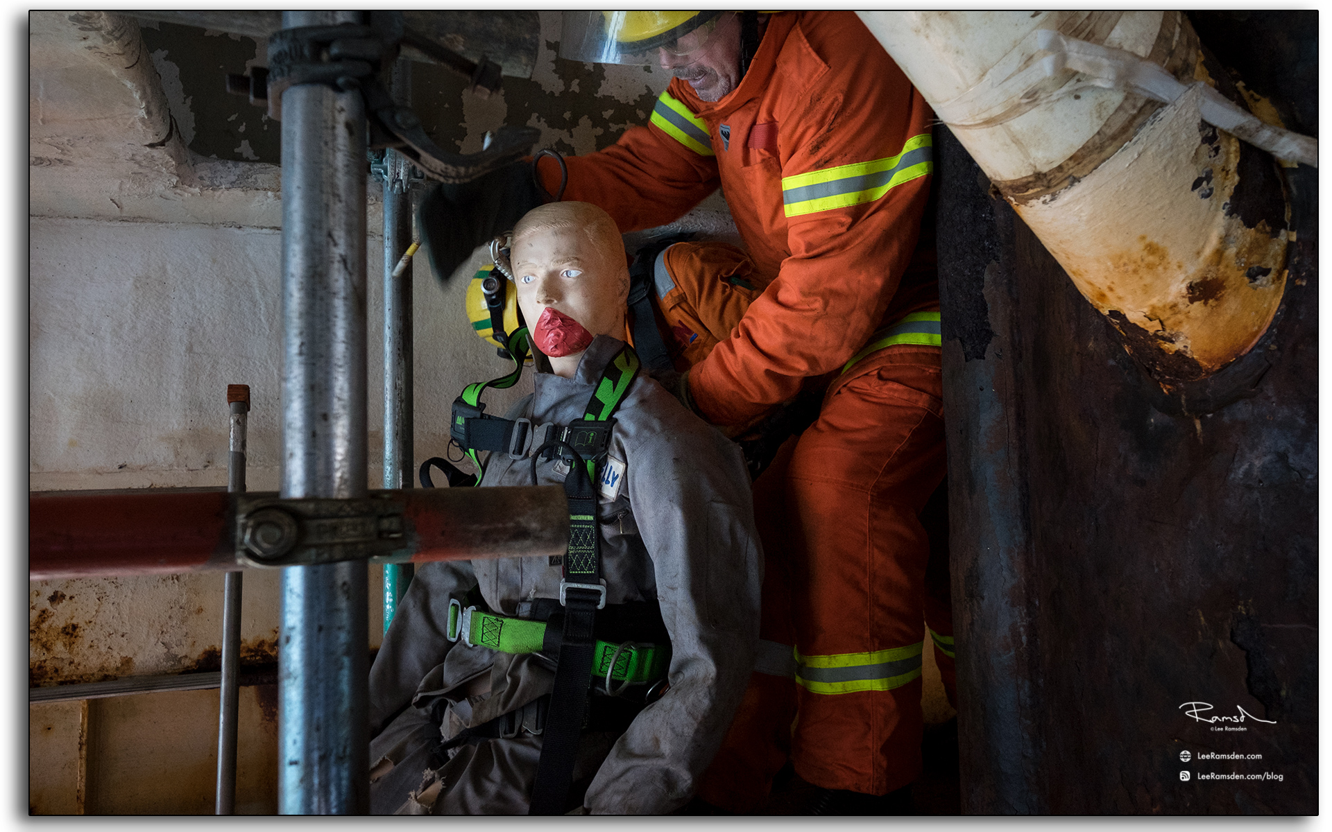 Offshore Emergency rope access response exercise. — Lee Ramsden