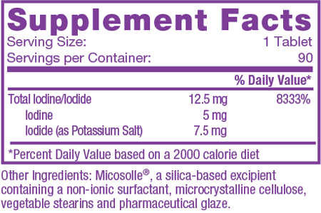 Iodoral® IOD-12.5 90 Tablets The Original High-Potency Iodine ...