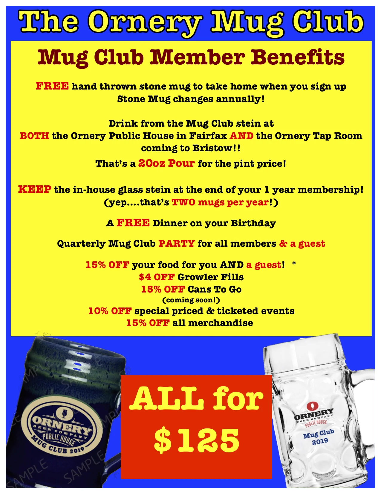 Mug Club — Ornery Beer Company