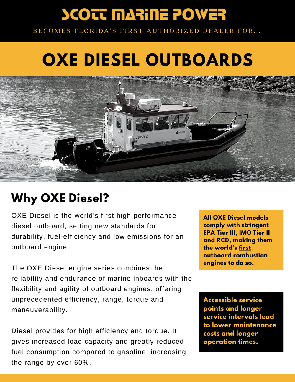 OXE Diesel Outboards — Scott Marine Power