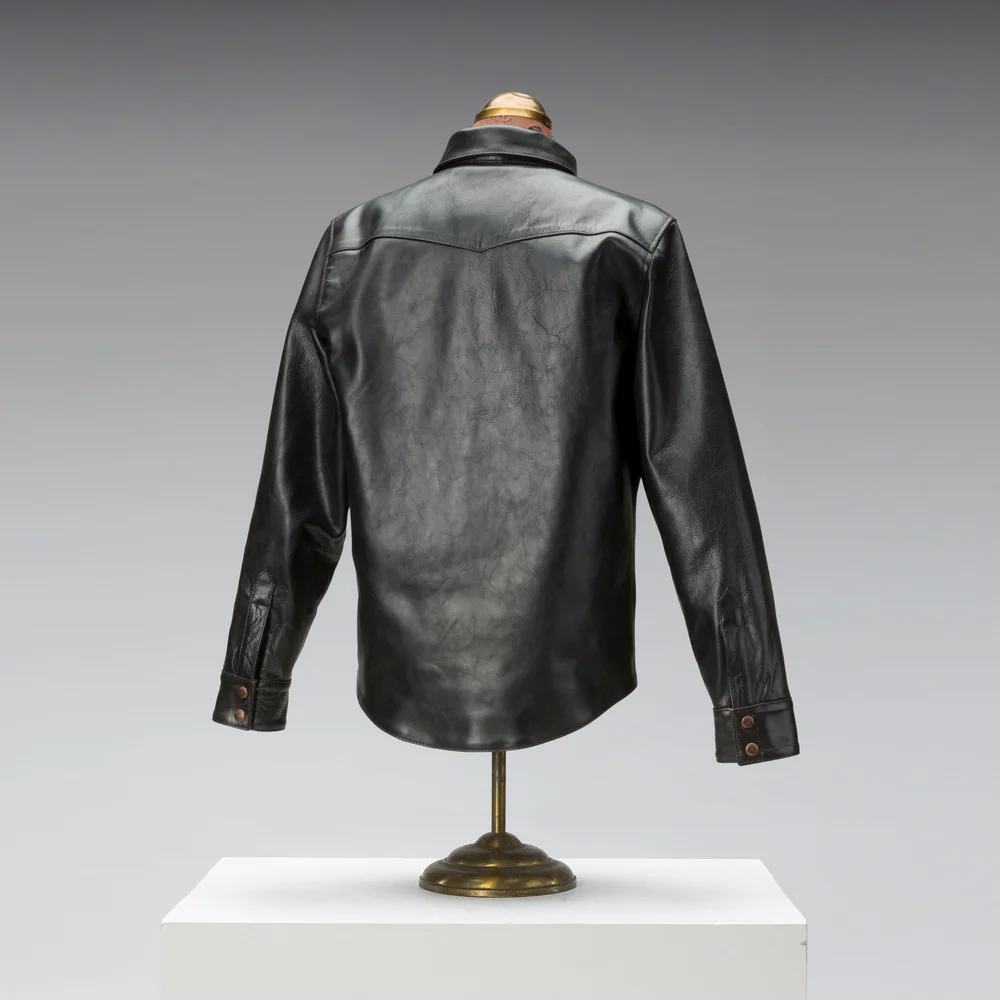 Black Leather Jacket Back