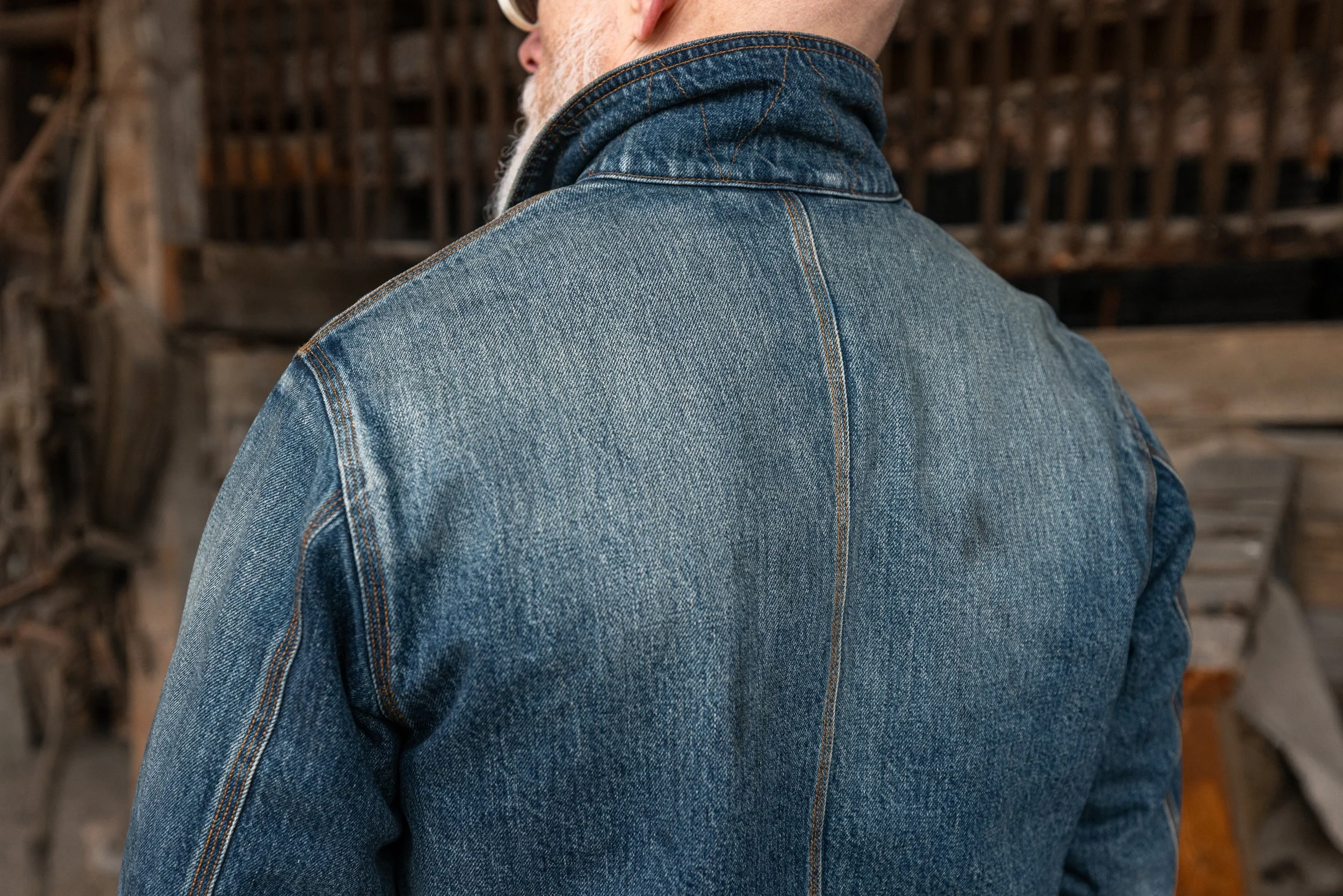 Black Bear Brand WINTER Washed Denim Chore Coat — Black Bear Brand