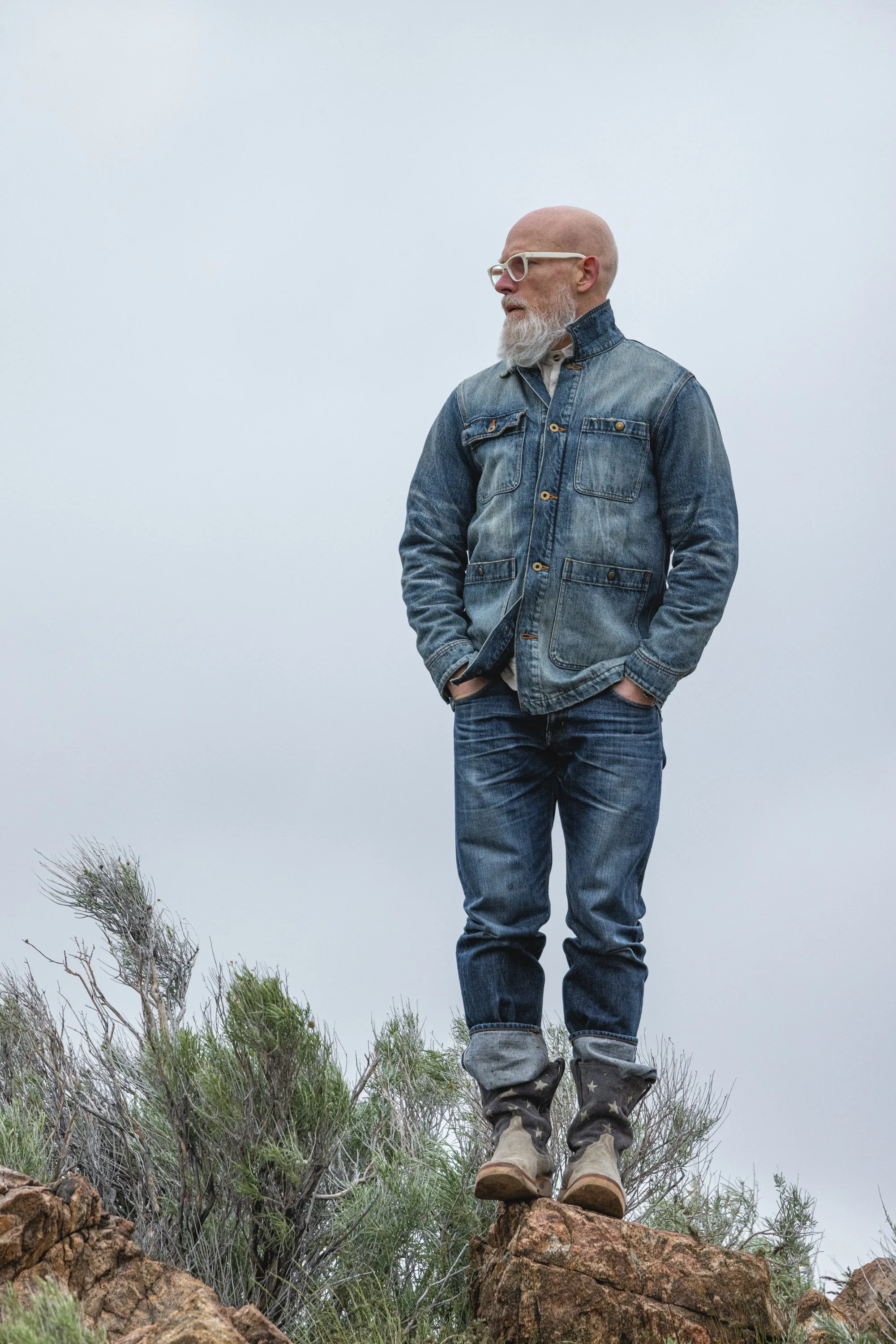 Black Bear Brand WINTER Washed Denim Chore Coat — Black Bear Brand