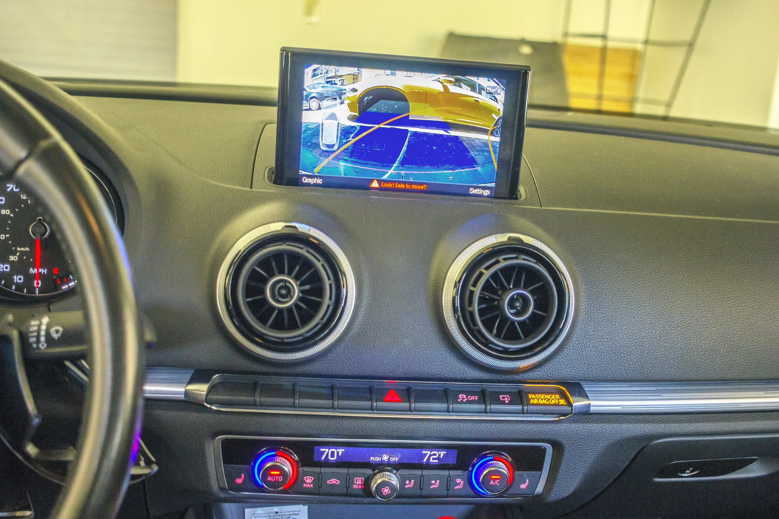 2014 Audi A3 adds a reverse camera — On-site mobile services in San Diego