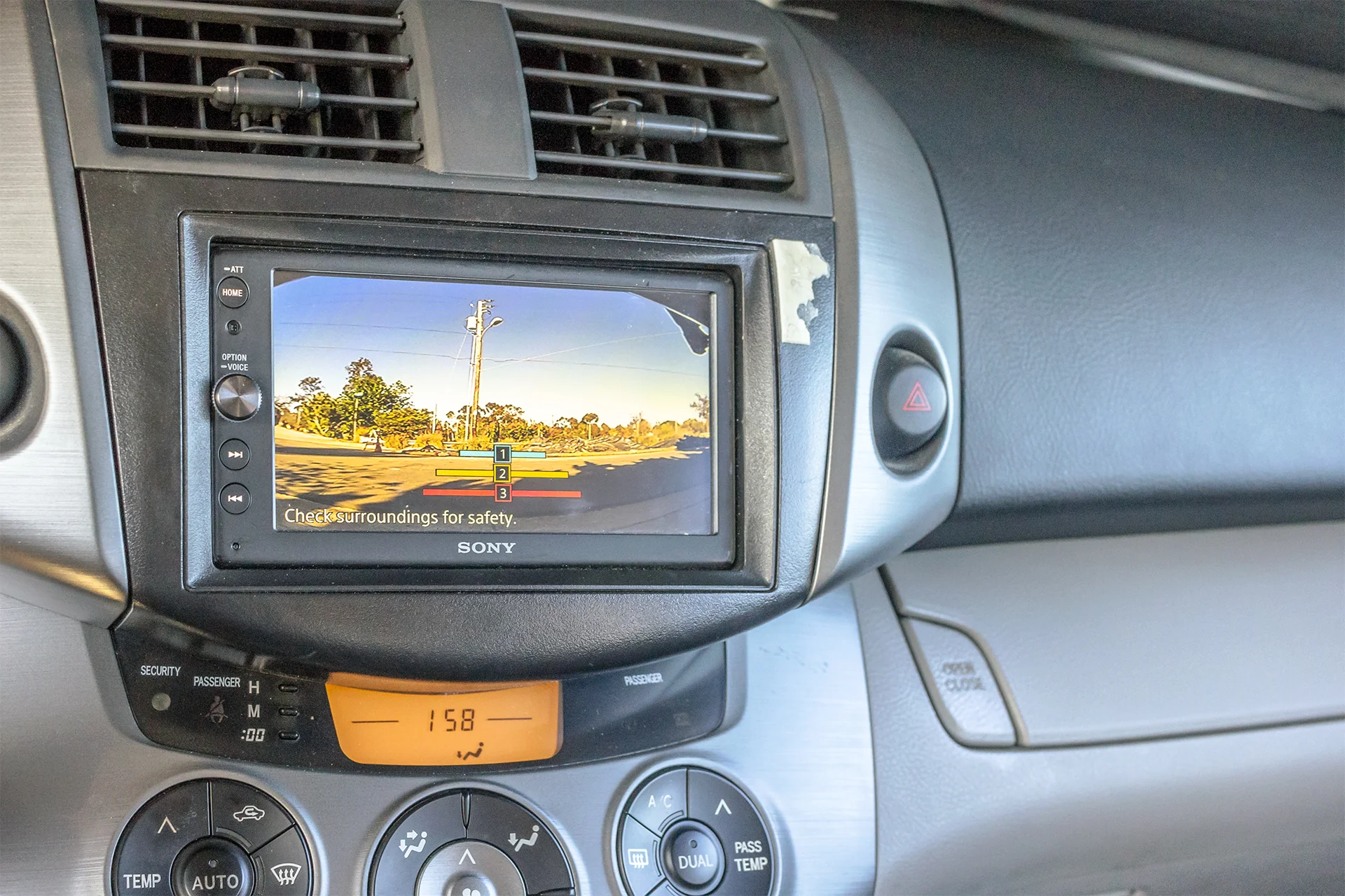 This basic backup camera is a good fit in this 2008 Toyota RAV4 ...