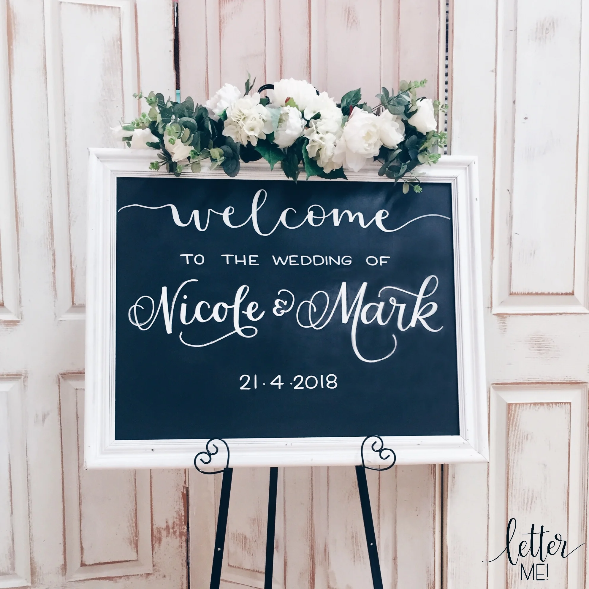 Custom Calligraphy, hand lettering and signage for mirrors and ...