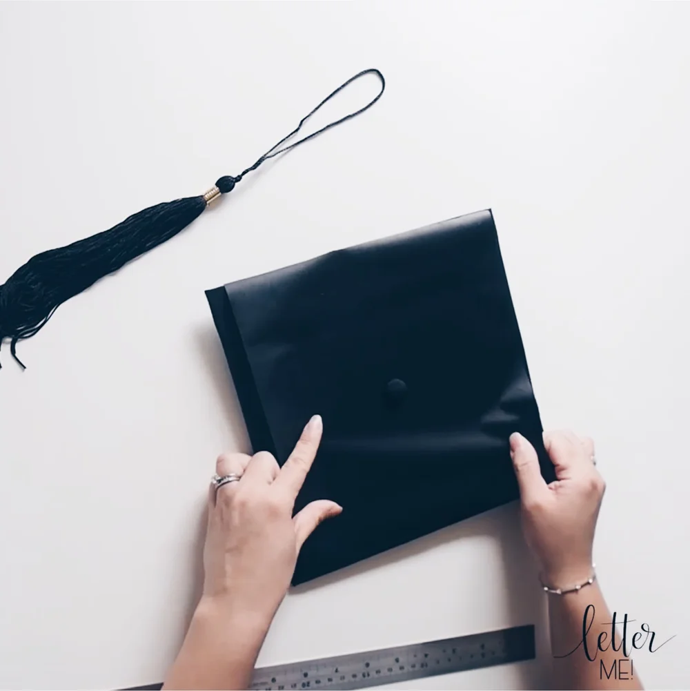 DIY Inspirational Graduation Cap — Letter Me!