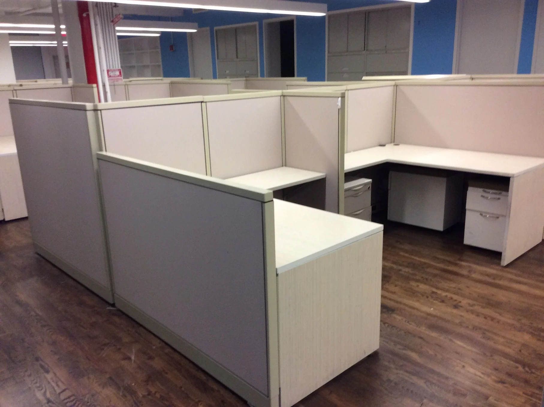 60 x 60" AIS workstations — Office Furniture NYC
