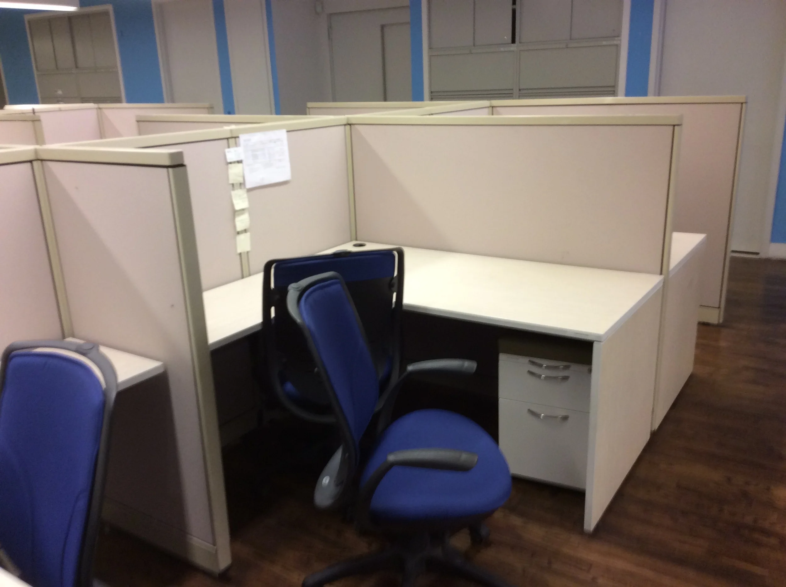 60 x 60" AIS workstations — Office Furniture NYC