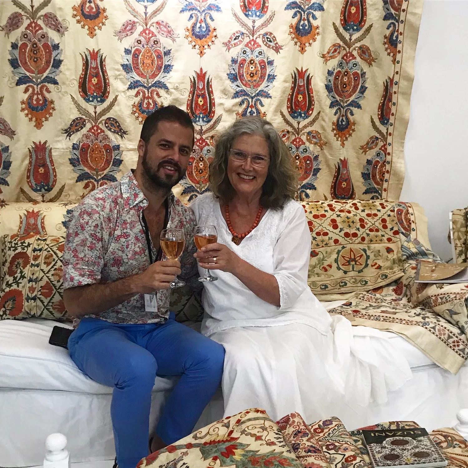 Suzanis in their homes — Bukhara to Cape Town: Suzani Textiles