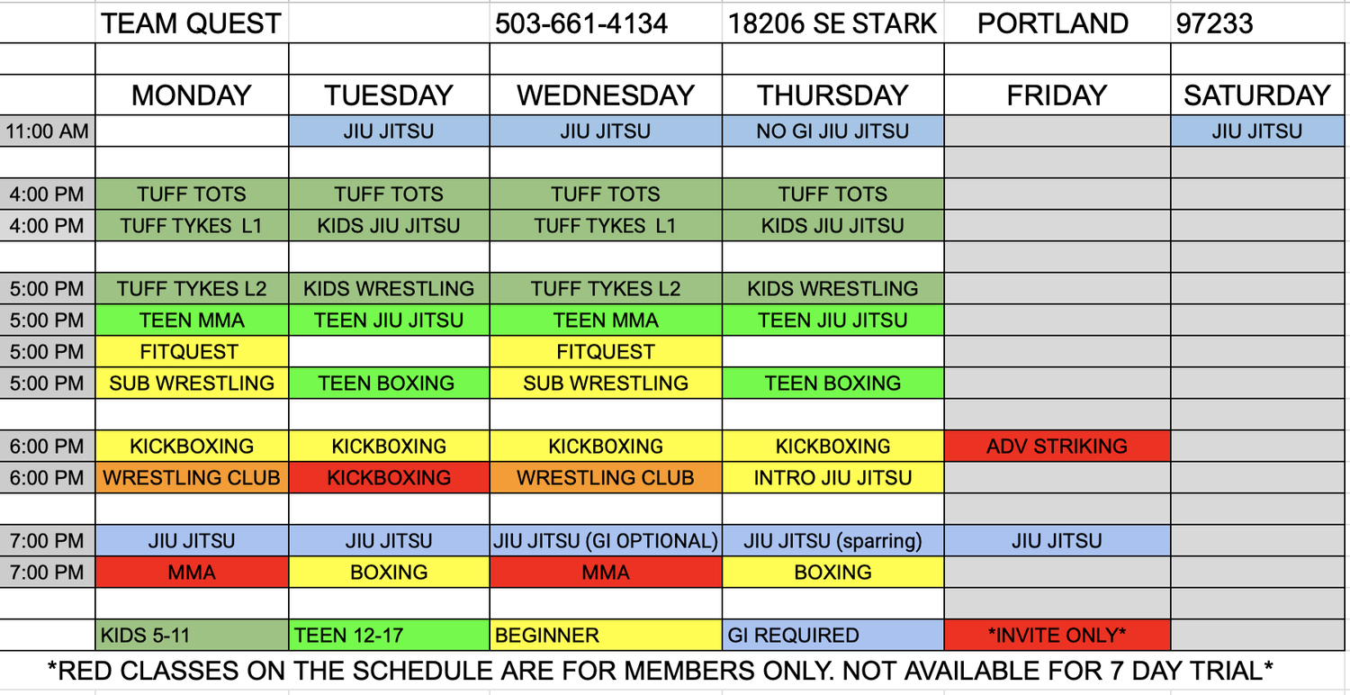 Team Quest MMA | Mixed Martial Arts Portland | Kickboxing | Jiu Jitsu ...