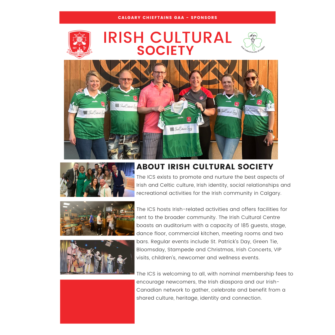 Irish Cultural Society — Calgary Chieftains