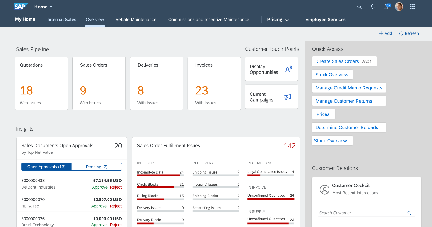 SAP Cloud Platform Central Launchpad - Avelon