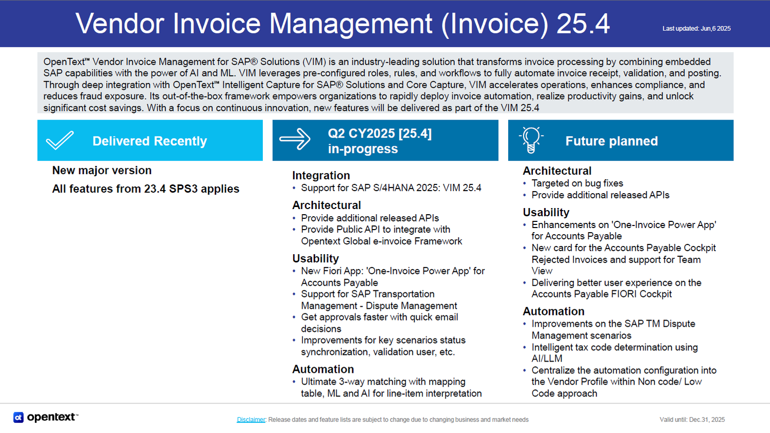 2025 OpenText VIM and Capture Deep Dive - Avelon
