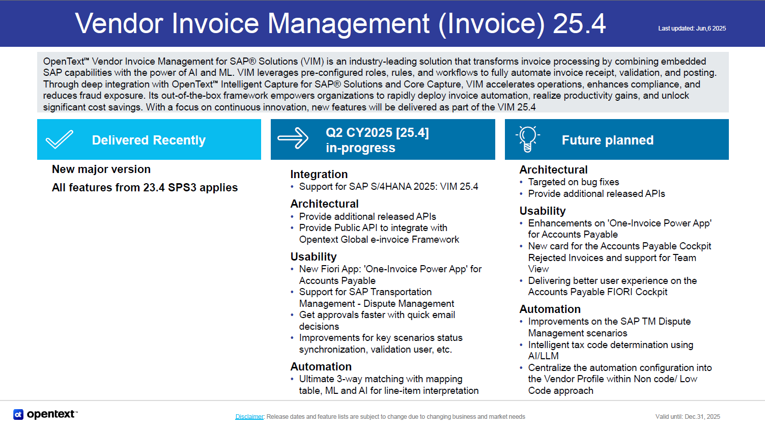 2025 OpenText VIM and Capture Deep Dive - Avelon