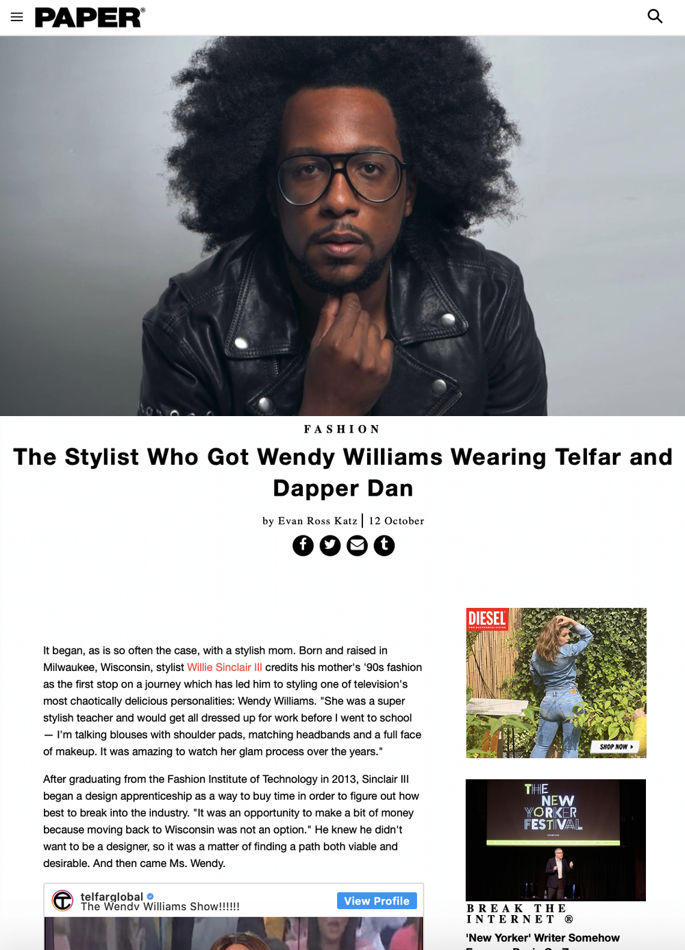 PRESS — WILLIE SINCLAIR III