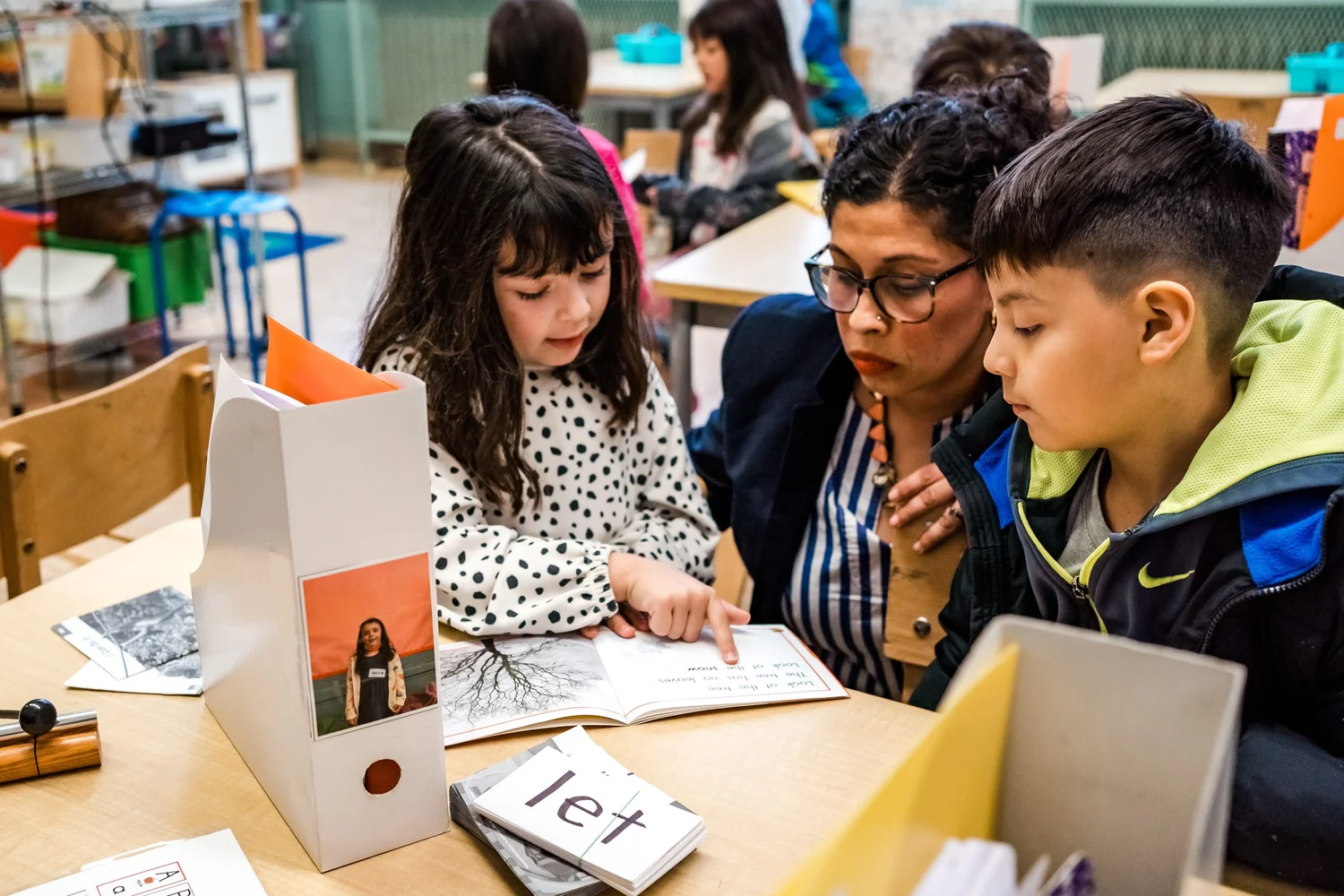 Elementary Students Working Together