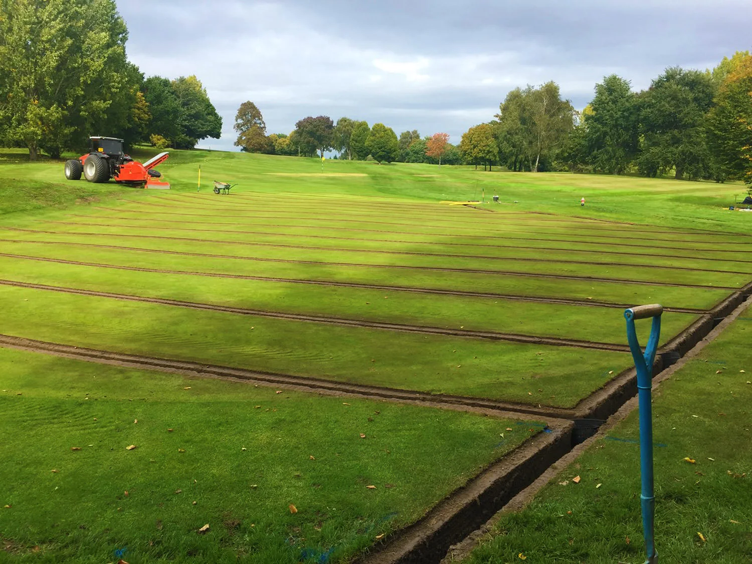 Shirley Park Golf Club Greens Drainage Images — Turfdry