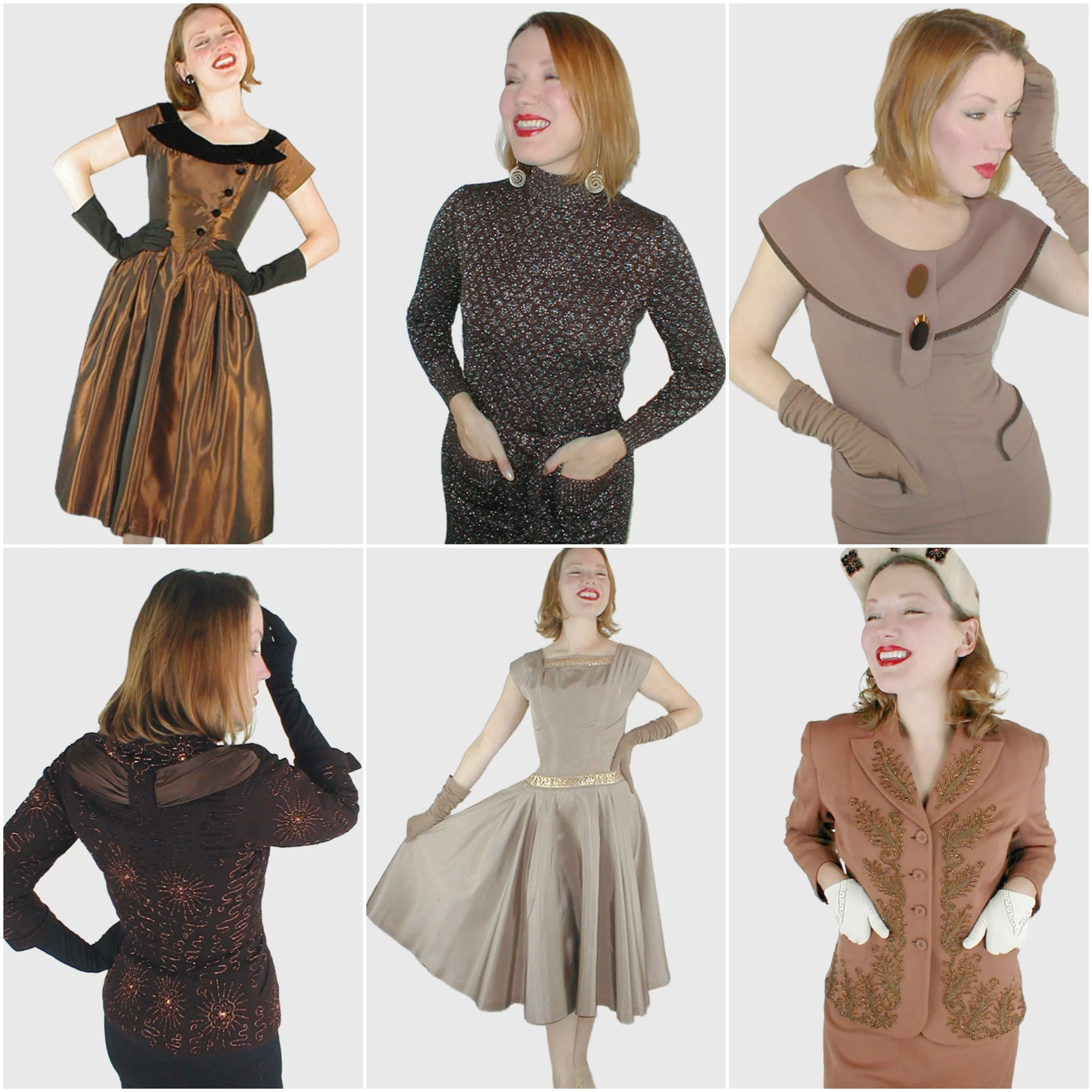Wearing brown, then and now — denisebrain vintage