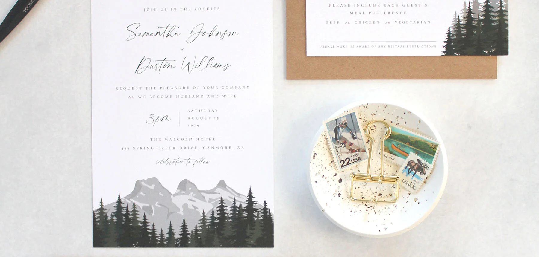Calgary Wedding Invitations Calgary- Pink Umbrella Designs