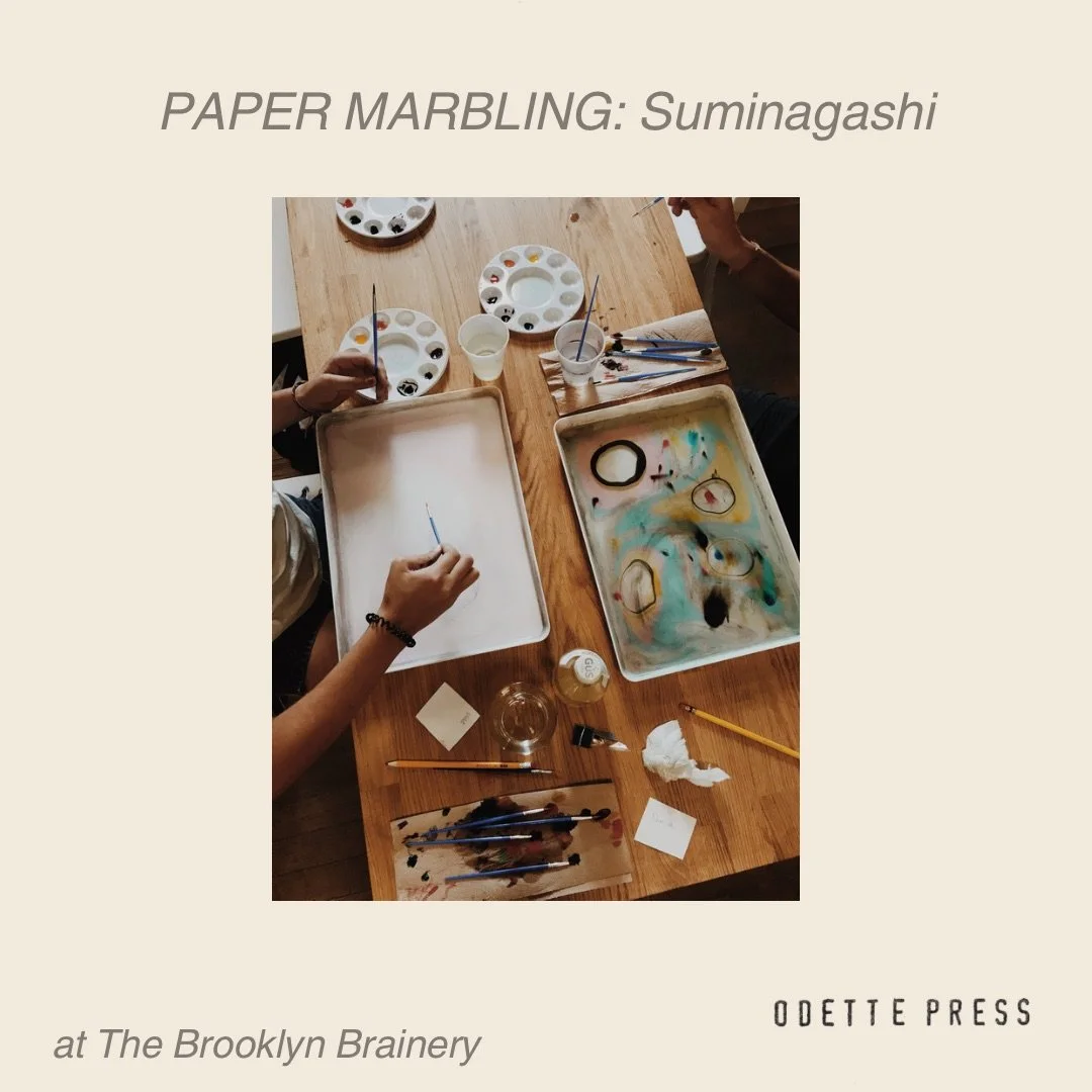 Suminagashi Basics at the Brooklyn Brainery — Kelly Odette Laughlin