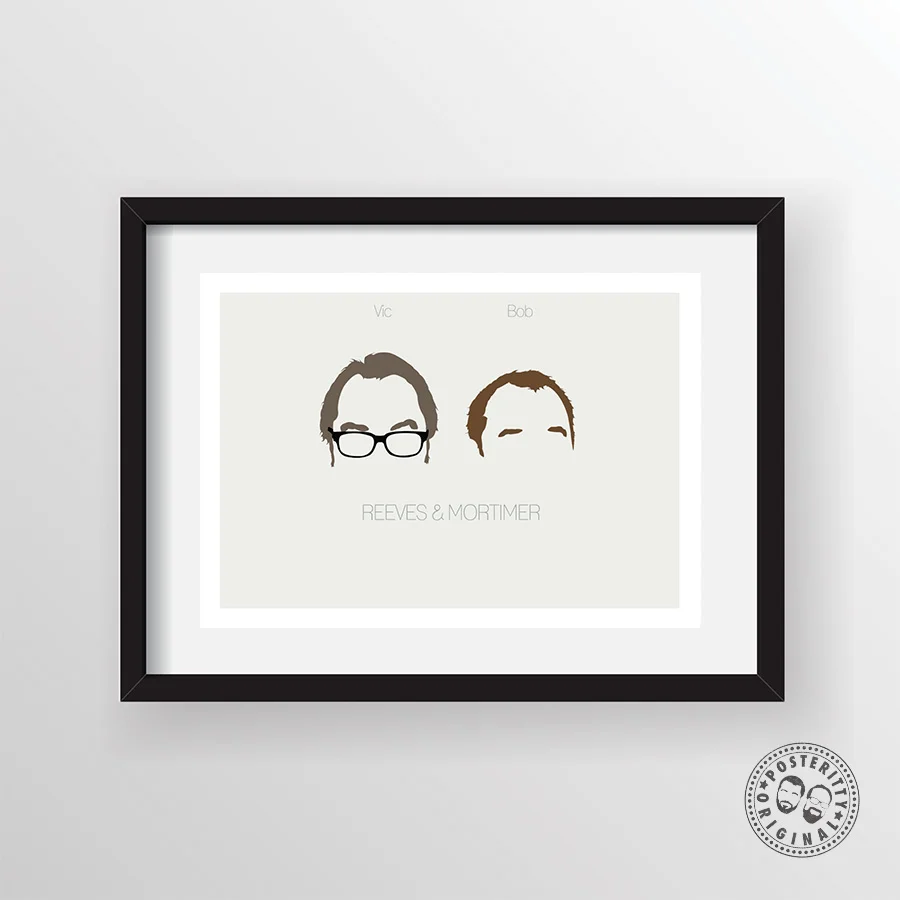 Reeves & Mortimer - Minimalist Heads Poster — Posteritty